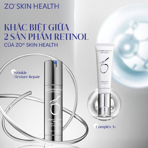Phân biệt 2 dòng Retinol ZO: Complex A+ và Wrinkle Texture Repair - Nên ...